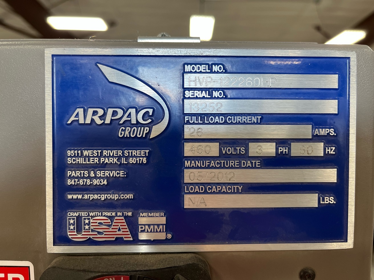 Arpac HPV Hot Plate Tunnel - Continuous Motion Packaging